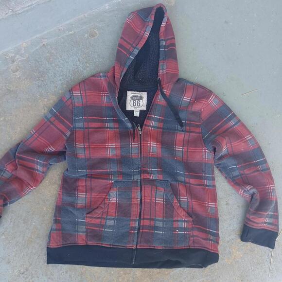 Route 66 | Shirts | Route 66 Plaid Vintage Zip Up | Poshmark